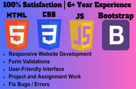Do Html Css Javascript Bootstrap Responsive Website Design By