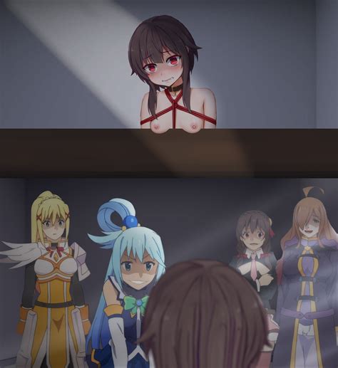 Rule 34 5girls Abuse Afraid Aqua Konosuba Aqua Hair Blonde Hair
