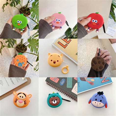 For Galaxy Buds Fe Case Cute Cartoon Silicone Earphone Case For Samsung