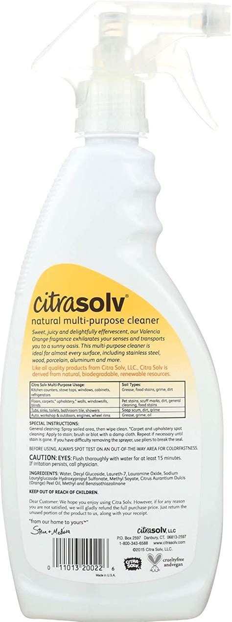 Citra Solv Multi Purpose Spray Valencia Orange 22 Oz Eco Friendly
