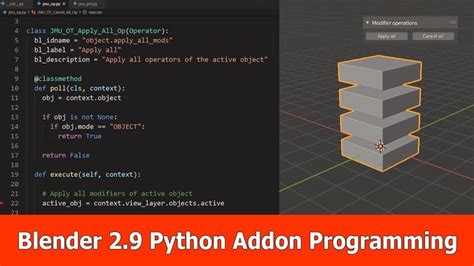 Blender 29 Python Addon Programming Tutorial Programming Tutorial Blender Tutorial Tutorial