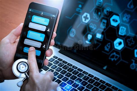 Chatbot Conversation With Smartphone Screen App Interface And Artificial Intelligence Technology