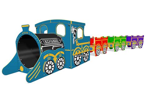 Steam Express Train Set Outdoor Playground Equipment