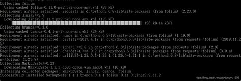 地图可视化小组项目（1）——folium库的安装清华镜像下载folium Csdn博客