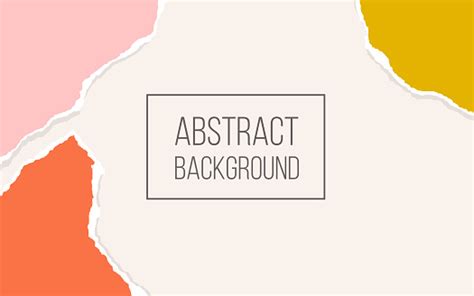 파스텔 색상의 찢어진 종이 시트와 추상적 인 최소한의 배경 가장자리에 대한 스톡 벡터 아트 및 기타 이미지 가장자리 개념 고철 Istock