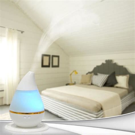 Ultrasonic Led Humidifier Diffuser Water Drop Aroma Oils Shopee
