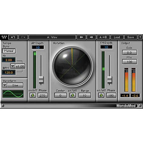 Waves Mondomod Modulation Plug In Nativesoundgrid Reverb Uk