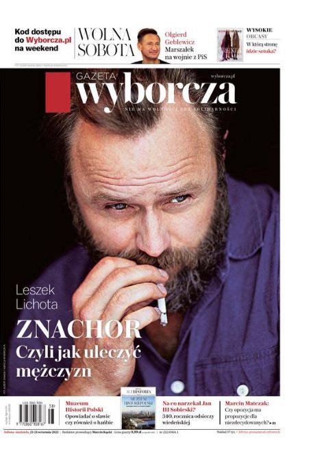 Leszek Lichota Gazeta Wyborcza Magazine 23 September 2023 Cover Photo
