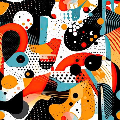 Premium Ai Image Abstract Fusion Playful And Dynamic Abstract Shapes And Lines Merging