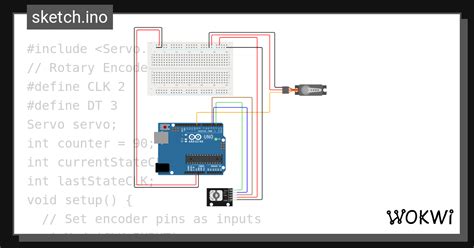 Control De Servo Com Encoder Ky 040 Wokwi Esp32 Stm32 Arduino Simulator