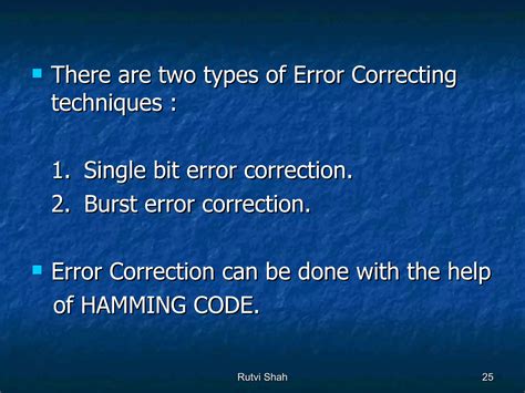 Error Detection And Correction Ppt