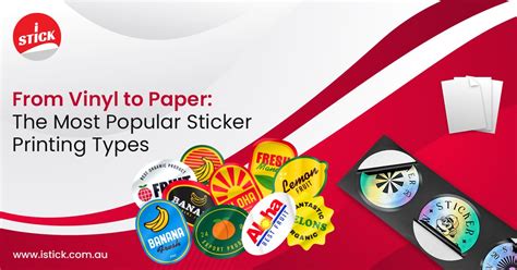 Guide To Popular Sticker Printing Types For Business And Personal Use