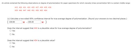 An Article Contained The Following Observations On