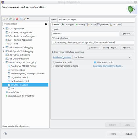 Flashing Debugging Running Code At External Memory In The Memory Mapped Mode