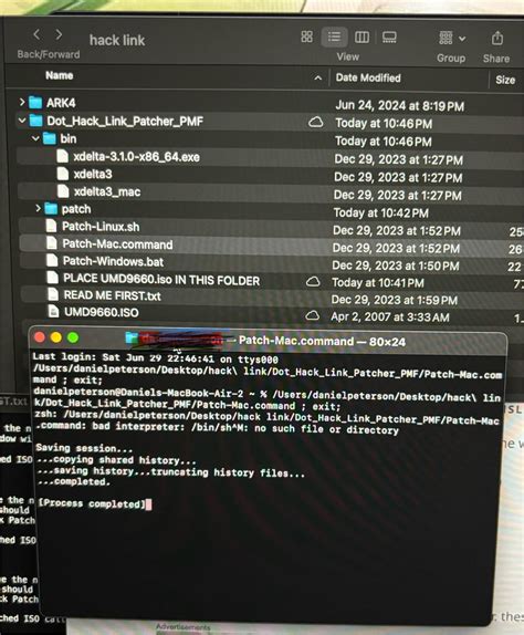 hack link english patch issue with mac pretty sure i ve followed