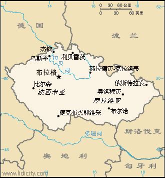 捷克共和国地图