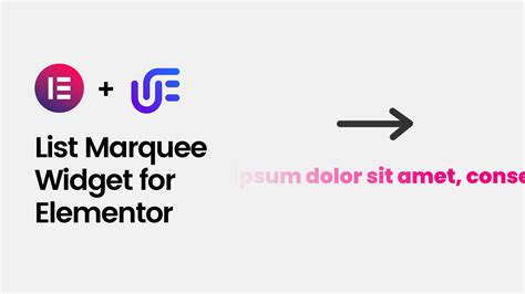 List Marquee Widget For Elementor Unlimited Elements For Elementor