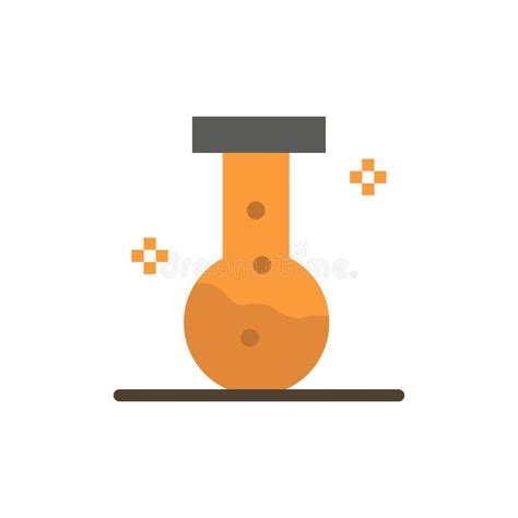 Chemical Lab Laboratory Flat Color Icon Vector Icon Banner Template Stock Vector