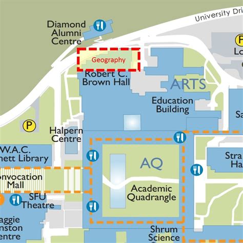 Simon Fraser University Map