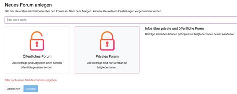 Neues Forum Anlegen Apprex Hilfe Und Support