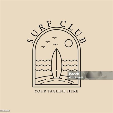 서핑 라인 아트 로고 아이콘 및 기호 상징 벡터 일러스트 레이 션 디자인 0명에 대한 스톡 벡터 아트 및 기타 이미지 0명 Surfing Event 개념 Istock