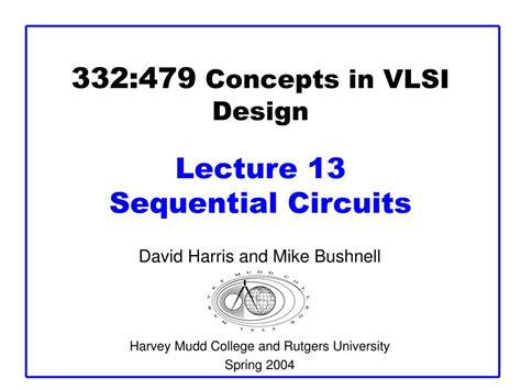Ppt 332 479 Concepts In Vlsi Design Lecture 13 Sequential Circuits