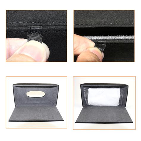 Badu Bg Черна творческа флип кутия за кърпички Автомобилни хартиени кутии за Bmw Audi Mercedes