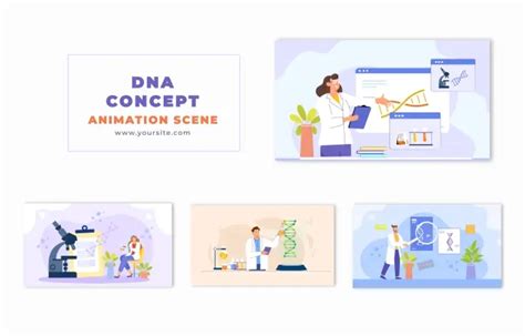 Flat 2d Character Scientist In Laboratory Animation Animation Scene After Effects Templates