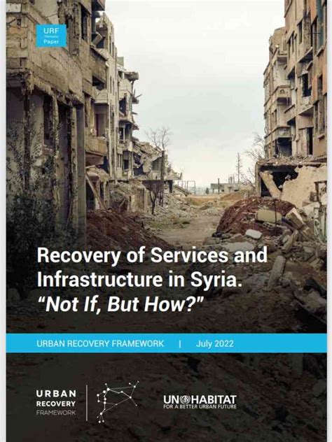 Recovery Of Services And Infrastructure In Syria “not If But How” Urban Recovery Framework Irp
