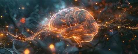 A Poetic Visualization Of A Brain Its Neural Pathways Lit By Tiny Lamps At Every Synaptic