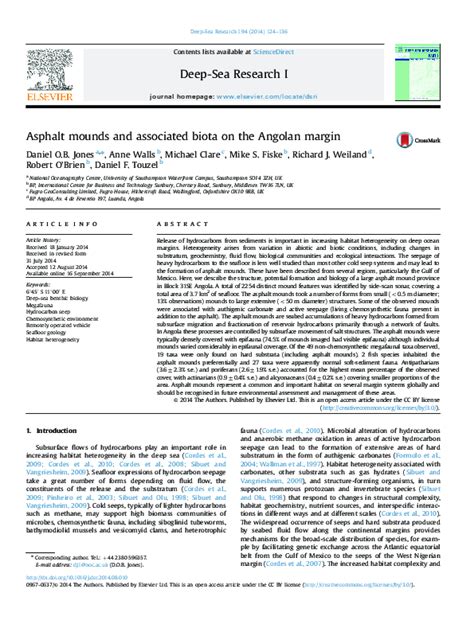 Pdf Deep Sea Benthic Biology