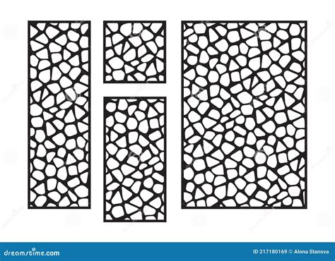 Cnc Laser Cutting Vector Template Abstract Panel Privacy Fence Room