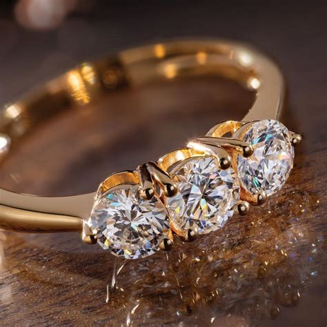 3 Stone Lab Grown Diamond Ring