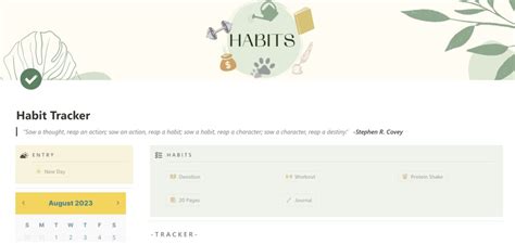 12 Best Free Notion Habit Tracker Templates Inspiration Productivity For Everyone