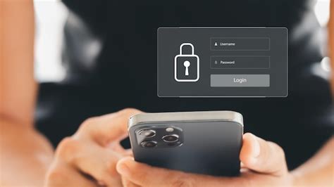 concept of cyber security user type login and password keeping user