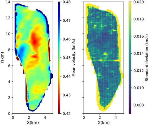 The Mean Left And Standard Deviation Map Right Obtained For Grane