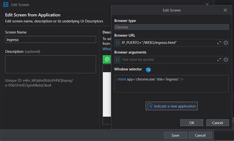 How To Use A Variable In Screen Descriptor Using Coded Workflow