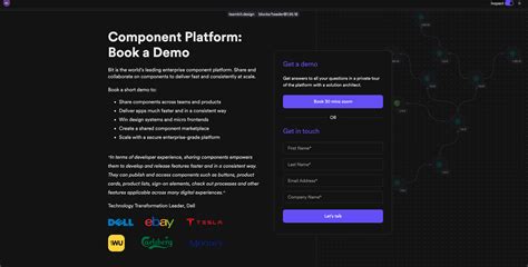 composing reusable landing pages in components