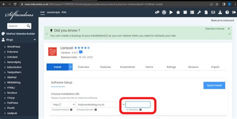 Cara Install Laravel 8 Di Cpanel Indocenter