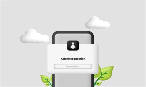 Vector Modern 3d Realistic Cartoon Phone Ask Me Question Icon Trendy Style Object Symbols