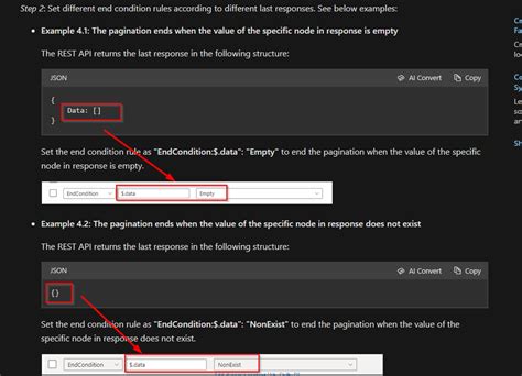 Azure Data Factory Copy Data Pagination Rule Endcondition Doesnt Work