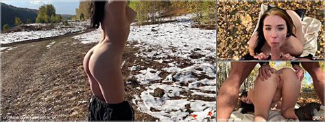 Sweetie Fox Razy Girl Takes Off Her Clothes In Cold And Warms Up With