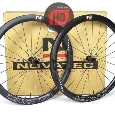 Promo Novatec R4 Disc Brake Clincher Carbon Wheelset Shimano Hg