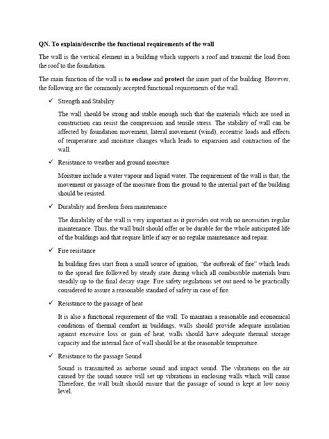 Construction Technology Assignment 1 Pdf Wall Fires