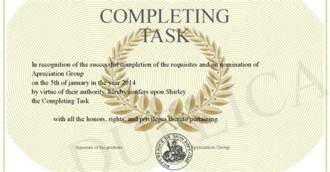 completing task