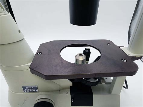 Inverted Phase Contrast Microscope Nikon Eclipse Ts100 Pre Owned