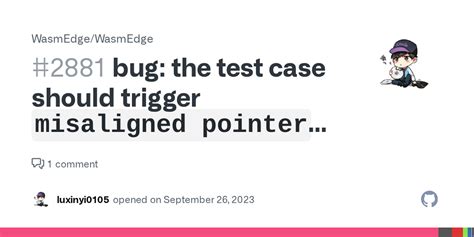 Bug The Test Case Should Trigger `misaligned Pointer` Error But It Returns Oob Now · Issue
