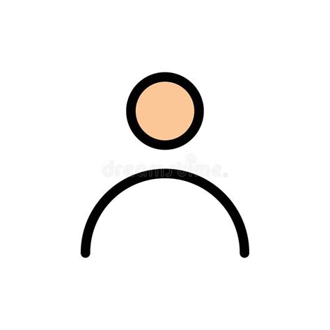 Personal Personalization Profile User Flat Color Icon Vector Icon Banner Template Stock