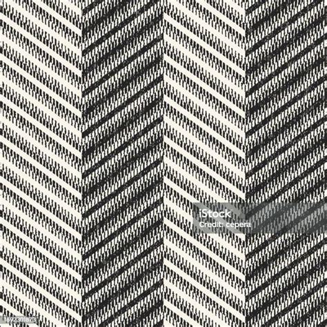 Monochrome Mesh Textured Herringbone Pattern Stock Illustration Download Image Now