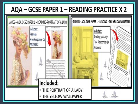 Aqa Gcse Paper 1 Reading Practice X 2 Teaching Resources